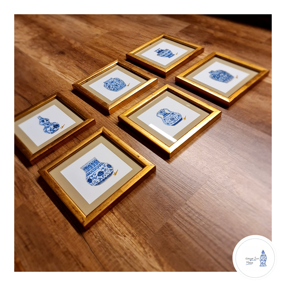 GJ mini 6 Bleu Blanc set – Ginger Jar Home By DA